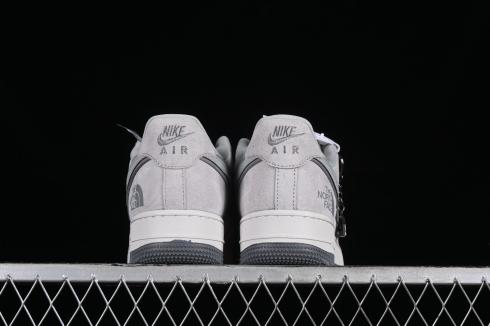 The North Face x CDG x Nike Air Force 1 07 Low Light Grey Dark Grey ...