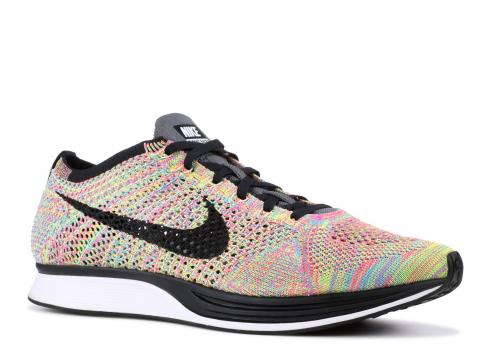Flyknit Racer Multi-color Grey Tongue Blue Grey Dark Pink Black Fl Glow ...