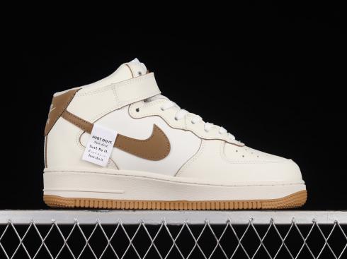 Nike Air Force 1 07 Mid Mocha Brown Beige FB1869-022 - Air Force 1 Mid ...
