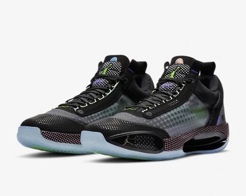 Air Jordan 34 Low Black White Vapor Green Bleached Coral CZ7750-003 ...