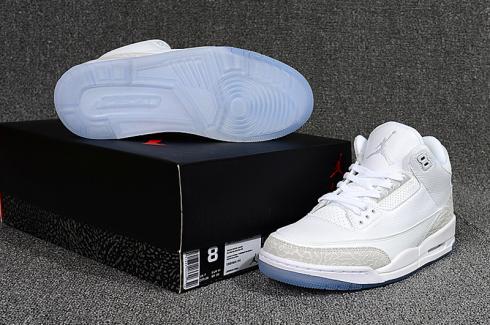 Nike Air Jordan III 3 Pure White Men Basketball Shoes - Air Jordan III ...