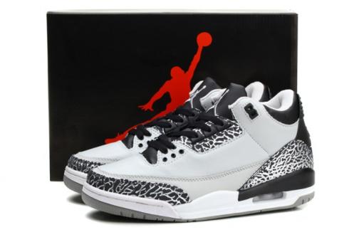 Nike Air Jordan III Retro 3 Shoes Unisex White Black Grey 136064 - Air ...
