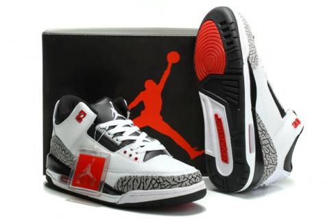 Nike Air Jordan III Retro Infrared 23 White Black Cement Red 136064-123 ...
