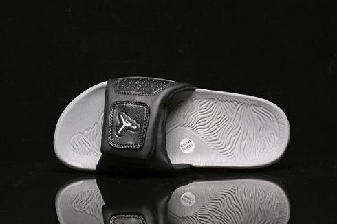 New Air Jordan Hydro 3 III Retro Black Silver Sandals 854556 001 Free ...