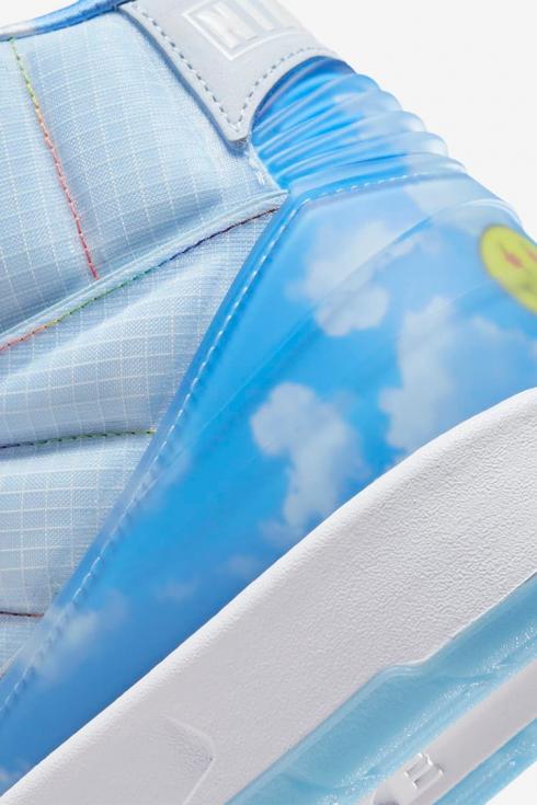 J Balvin x Air Jordan 2 Retro Celestine Blue White Multi-Color DQ7691 ...