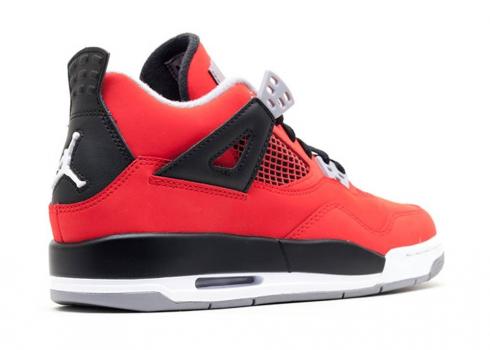 Air Jordan 4 Retro Gs Toro Bravo Fire Grey Black Cement White Red ...