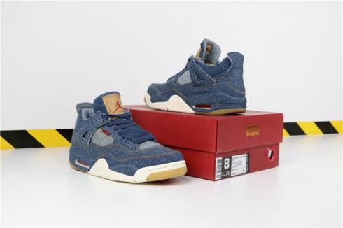 Levis X Nike Air Jordan 4 Retro Denim AO2571-401 - Air Jordan IV - Sepwear