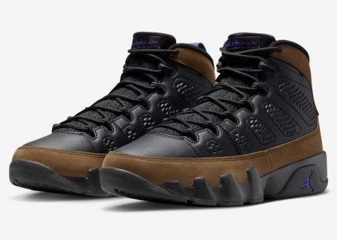 Air Jordan 9 Black Bright Concord Light Olive Aquatone CT8019-034 - Air ...