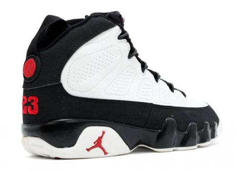 Air Jordan 9 Retro White Black Red True 302370-101 - Air Jordan IX High ...