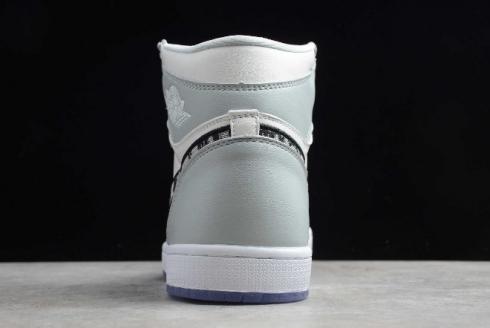 2020 Dior x Air Jordan 1 High OG AJ1 Grey White Black 553668 999 - Air Jordan I High - Sepcleat