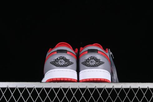 Air Jordan 1 Low Black Light Smoke Grey Gym Red 553558-060 - Air Jordan ...