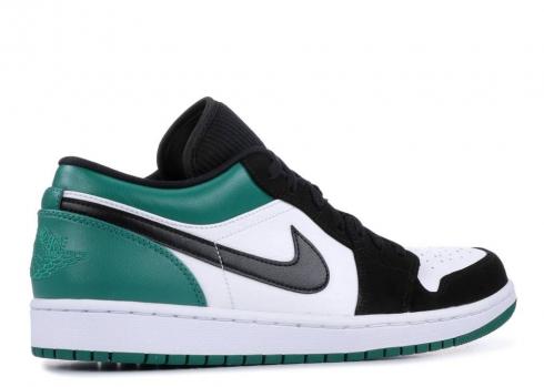 Air Jordan 1 Low Mystic Green White Black 553558-113 - Air Jordan I Low ...