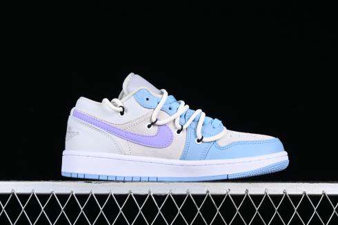 Air Jordan 1 Low University Blue Football Grey Purple DC0774-050 - Air ...
