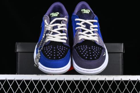 Zion Williamson x Air Jordan 1 Low Voodoo Blue Purple Black White ...