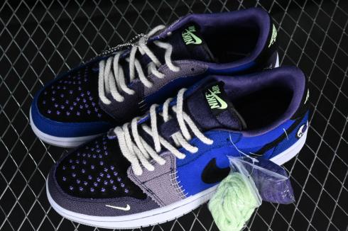 Zion Williamson x Air Jordan 1 Low Voodoo Blue Purple Black White ...