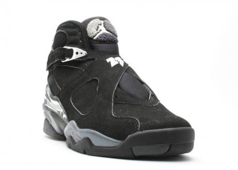 Air Jordan 8 Retro Chrome Black 305381-001 - Air Jordan VIII 8 - Sepcleat