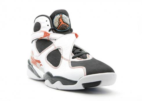 Air Jordan 8 Retro Ls Black Toe Dark Orange White Anthracite 317258-104 ...