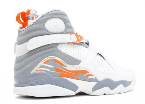 Air Jordan 8 Retro Orange Silver White Stealth Blaze 305381-102 - Air ...