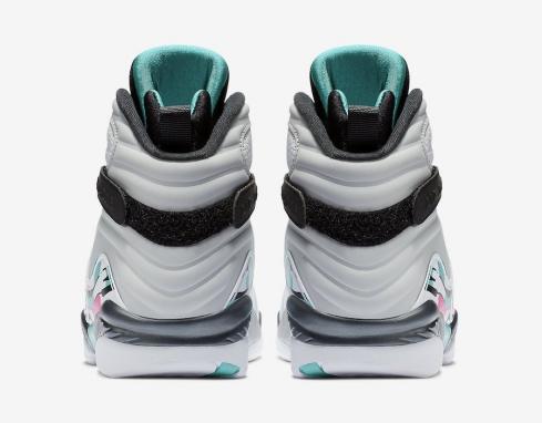 Air Jordan 8 South Beach White Turbo Green Multi Color 305381-113 - Air ...