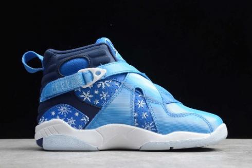 2019 Kids Air Jordan 8 Retro Snow Blizzard 305369 400 For Sale - Air ...