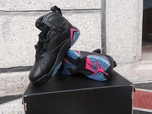 Nike Air Jordan VII 7 Retro black pink Women basketball Shoes 442960 ...
