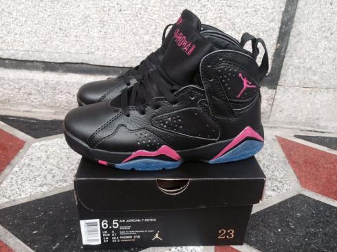 Nike Air Jordan VII 7 Retro black pink Women basketball Shoes 442960 ...
