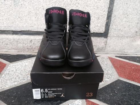 Nike Air Jordan VII 7 Retro black pink Women basketball Shoes 442960 ...