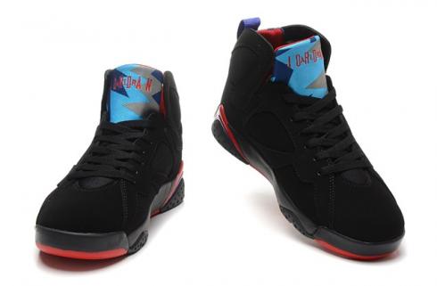 Nike Air Jordan VII 7 Retro Black Red Charcoal Purple Raptors 304775 ...