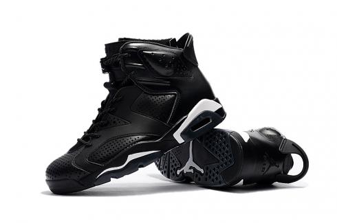 Nike Air Jordan Retro VI 6 Black Cat Black White Men Shoes 384664-020 ...