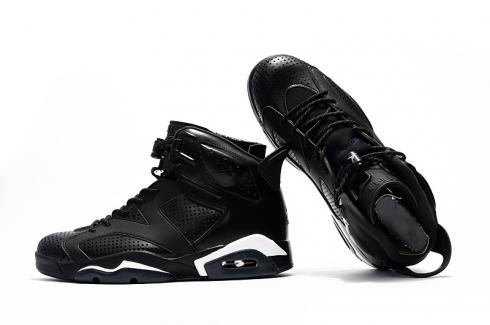 Nike Air Jordan Retro VI 6 Black Cat Black White Men Shoes 384664-020 ...
