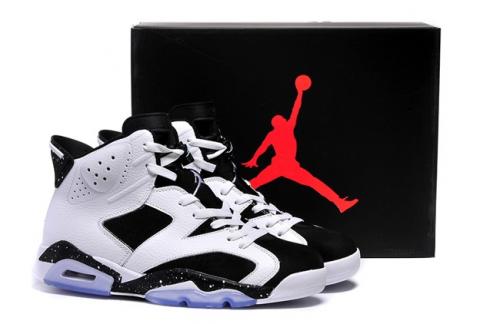 Nike Air Jordan VI 6 Retro BLACK WHITE OREO COOL GREY 384664 101 NEW ...