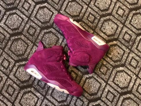 Nike Air Jordan VI 6 Retro Men Basketball Shoes Rose Wine Red - Air ...