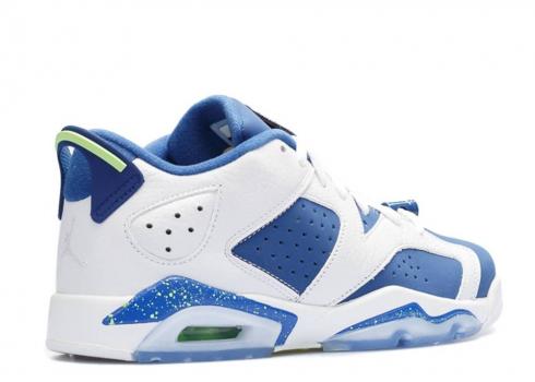Air Jordan 6 Retro Low Bg Gs Seahawks Ghost Blue White Green Insgn ...
