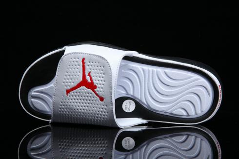 Nike Jordan Hydro 6 white black red men Sandal Slides Slippers 820257 ...
