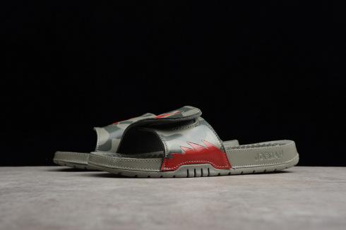 Air Jordan Hydro 5 Retro Camo Red Green Mens Slippers 555501-501 - Air ...