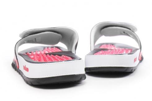 Nike Air Jordan Hydro V Retro Mens Slippers Black Fire Red White 555501 ...