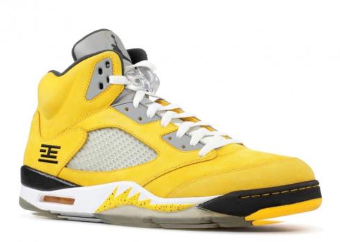 Air Jordan 5 Retro T23 Sample Tokyo Yellow Toe Varsity Grey Anthracite ...