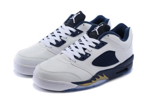 Nike Air Jordan 5 V Retro Low Dunk From Above White Gold 819171 135 ...