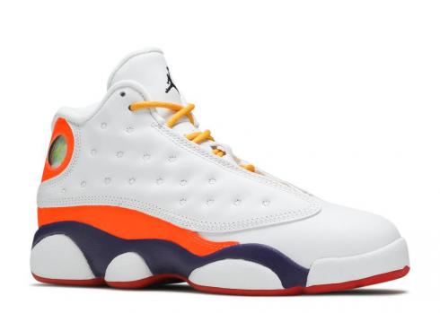 Air Jordan 13 Retro Ps Playground Court Purple Black Orange White Total ...