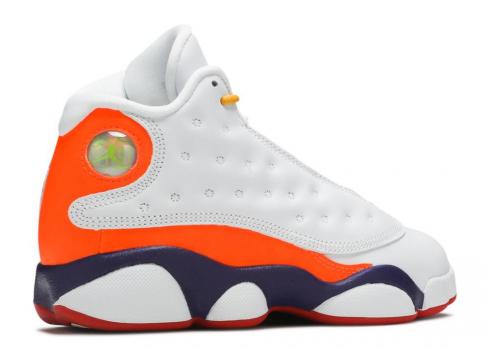 Air Jordan 13 Retro Ps Playground Court Purple Black Orange White Total ...