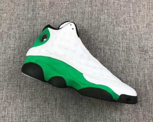 Air Jordan 13 High White Black Green Basketball Shoes DB6637-113 - Air ...