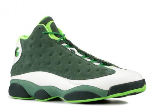 Air Jordan 13 Retro Pe Oregon Ducks Sail Green Apple Deep Forest AR4390 ...