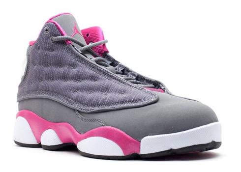 Air Jordan 13 Retro Ps Pink Fusion White Grey Cool 439669-029 - Air ...