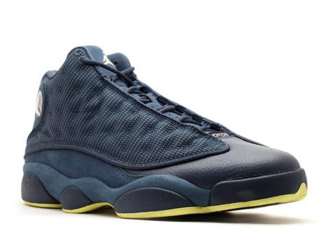 Air Jordan 13 Retro Squadron Blue Black Electric Yellow 414571-405 ...