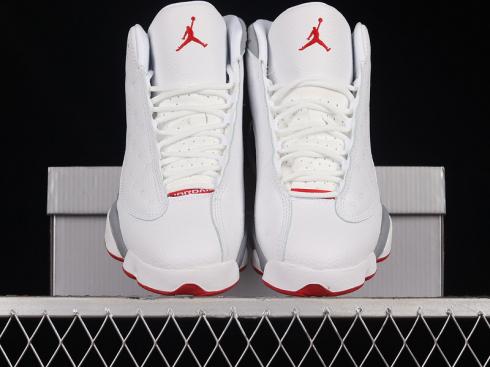 Air Jordan 13 Wolf Grey White True Red 414571-160 - Air Jordan XIII ...
