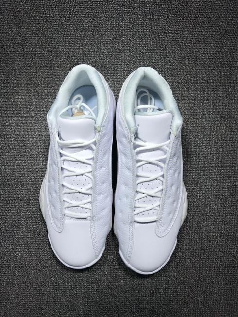 Nike Air Jordan XIII 13 Retro All White Men Shoes - Air Jordan XIII Low ...
