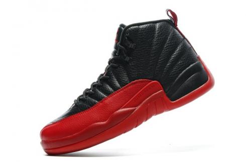 Nike Air Jordan 12 Retro Flu Game Black Varsity Red Men Shoes 130690 ...