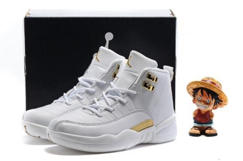 Nike Air Jordan Retro 12 White Metallic Gold BG GS 153265-107 - Air ...