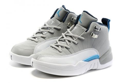 Nike Air Jordan XII 12 Retro Men Shoes Wolf Grey White Lagoon 130690 ...