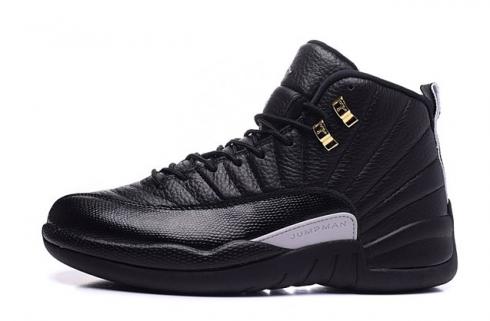 Nike Air Jordan XII Retro 12 The Master Black Rattan White Gold 130690 ...